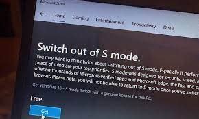 Image result for Switch Computer Back to S Mode