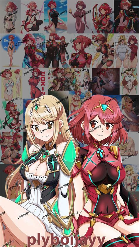 Image result for Pyra X Mythra deviantART