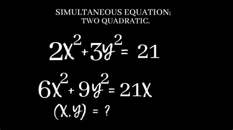 Image result for Solving Quadratics Simultaneously