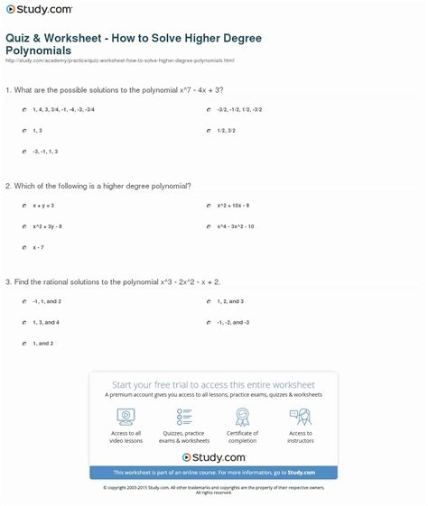 Image result for How to Solve Polynomial Word Problems