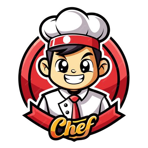 Cartoon Chef Mascot Logo Design | Premium AI-generated vector