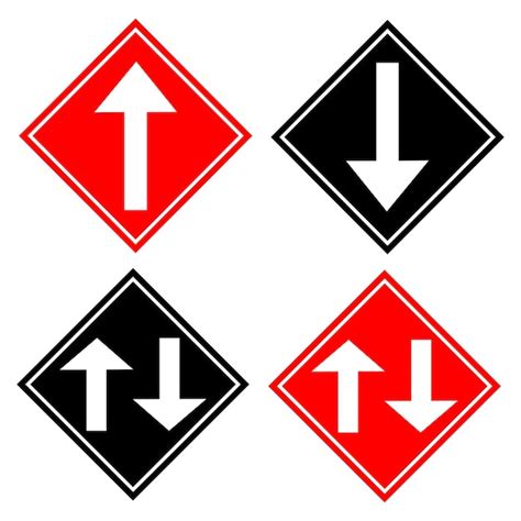 Premium Vector | Multiple road signsMany ways road Sign