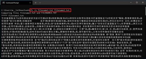 Image result for Windows Command Compare Files