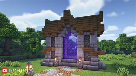 Medieval Nether Portal Design Minecraft Map