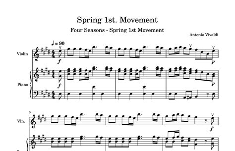 Image result for Spring Vivaldi Music Notes