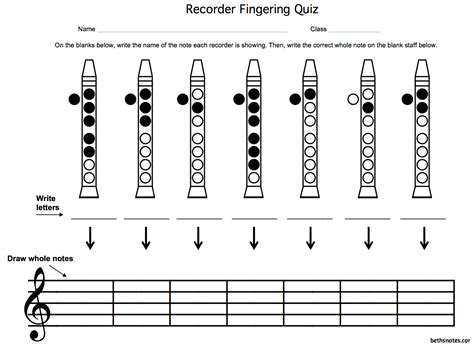 Image result for Recorder Instrument Notes