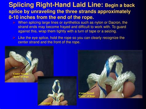 Image result for Back Splice 3 Strand Rope
