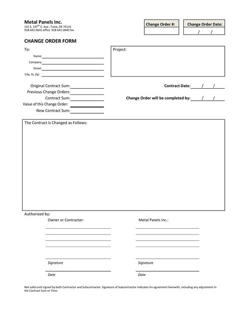 Image result for Process Change Order Form