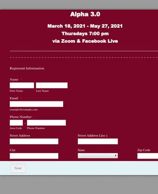 Image result for Alpha Course Sign Up Form