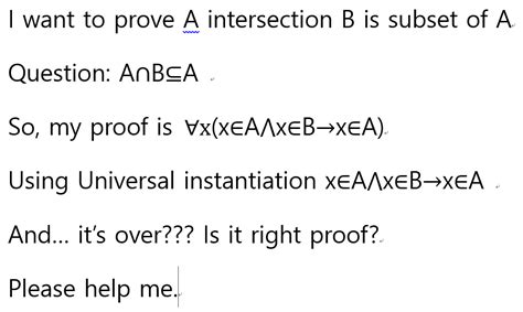 Image result for B Intersection B Subset Symbol