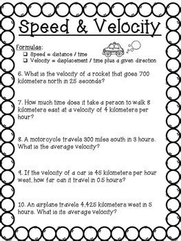 Image result for Speed Practice Problems