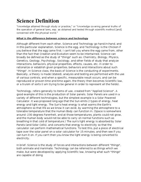 Image result for Science Definition