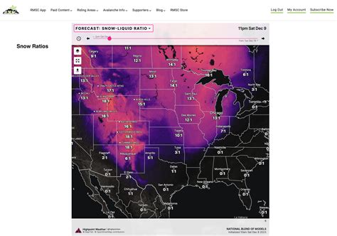 Interactive Snow Map *Guide* – Rocky Mountain Sled Conditions