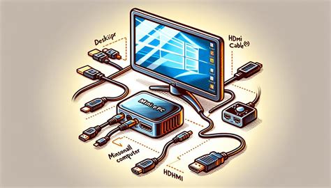 Image result for Compact Desktop PC Setup