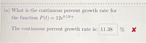 Image result for Continuous Growth Rate Formula