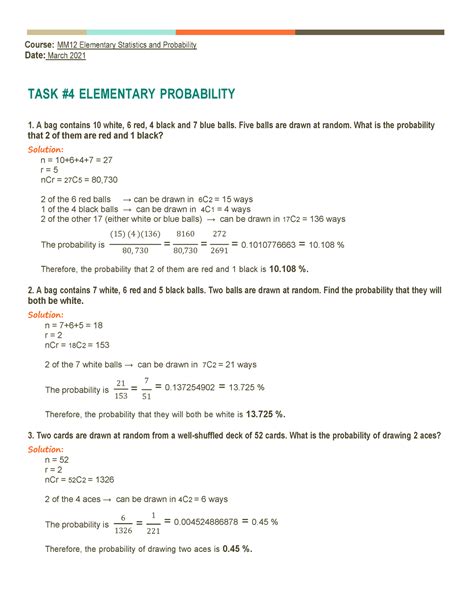 Image result for Explain Probability in Elementary Stats