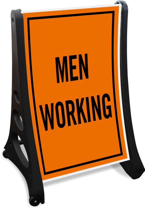 Download Men Working Portable Sidewalk Sign Clipart (#2311569) - PinClipart