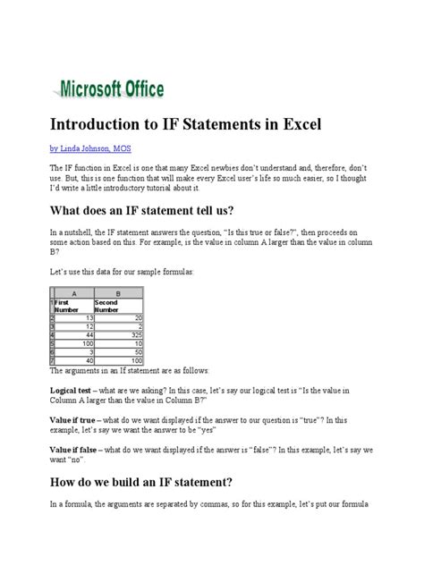 Image result for Excel If Statement Tutorial Video