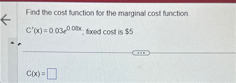 Image result for How to Find the Marginal Cost Function