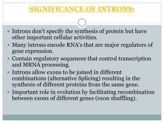 The structure & function of genes | PPTX