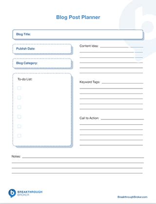 Image result for Blog Post Planner