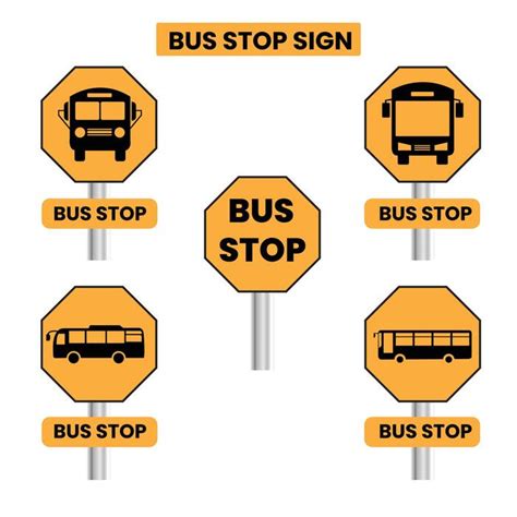 Image result for Bus Stop Sign