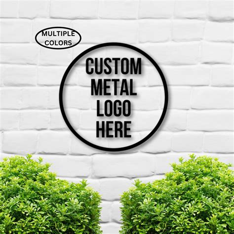 Metal Logo Sign Custom Logo Sign Business Logo Sign Custom - Etsy