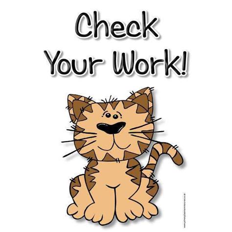 Image result for Checking Work