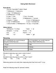 Image result for Math in Baking