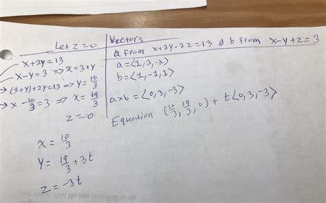 Image result for Line of Intersection Between Two Planes