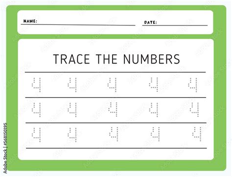 Image result for Practice Writing Number 4