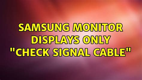 Image result for Check Signal Cable Samsung Monitor