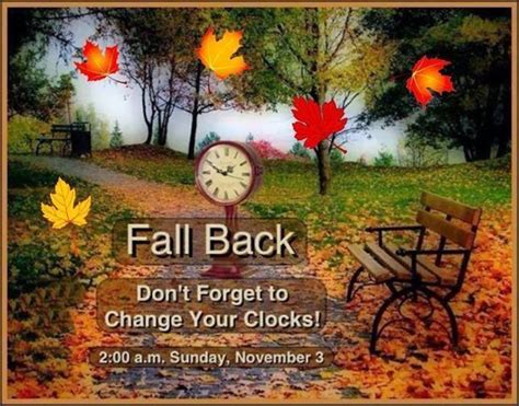 fall back quotes autumn fall fall back clock change | Fall back time ...
