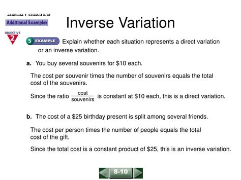 Image result for Inverse Variation Table