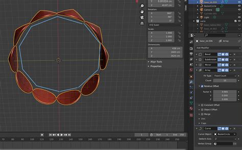 Image result for Objects in Blender Using Curve Modifier