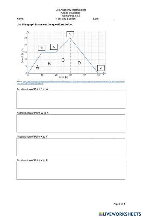 Image result for Physics Acceleration Worksheet