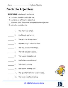 Image result for 6th-Grade Predicate Adjectives
