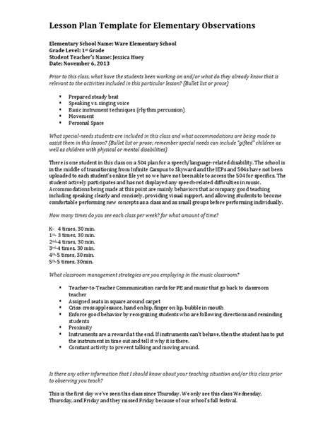 Image result for Lesson Observation Action Plan