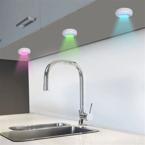 Image result for LED Color Changing Puck Lights