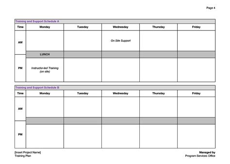 Image result for Training Plan Template Word