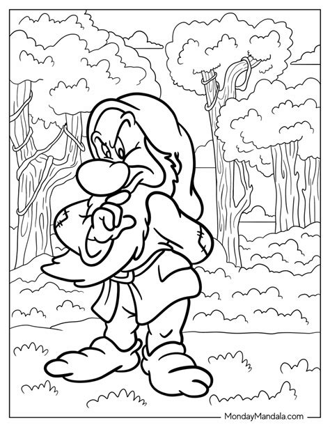 Image result for Disney Grumpy Coloring Pages