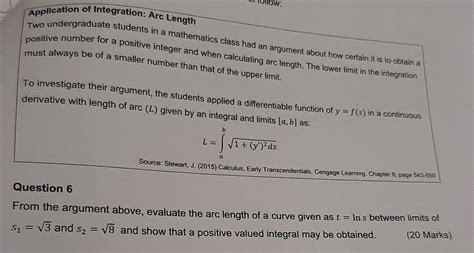 Image result for Arc Length Integration Example