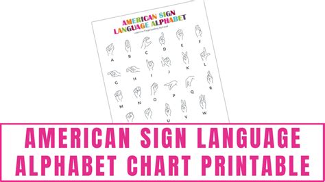 Image result for Sign Language Alphabet Chart Printable