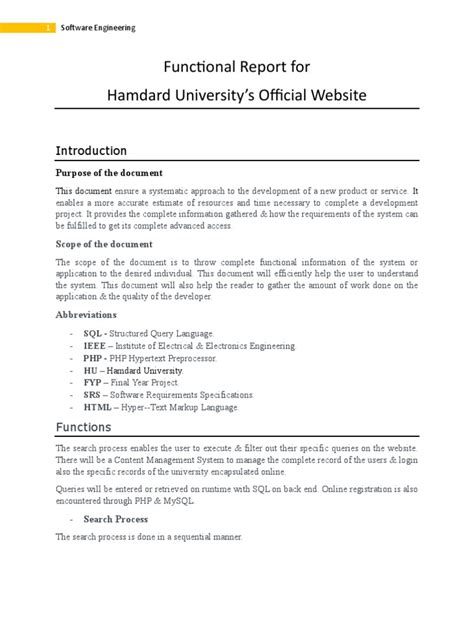 Image result for Functional Report