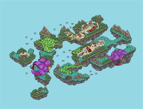 ArtStation - Isometric Pixel Art Map