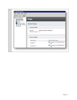 Image result for Citrix StoreFront Configure Database