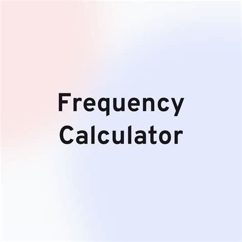 Image result for Frequency Calculator Excel