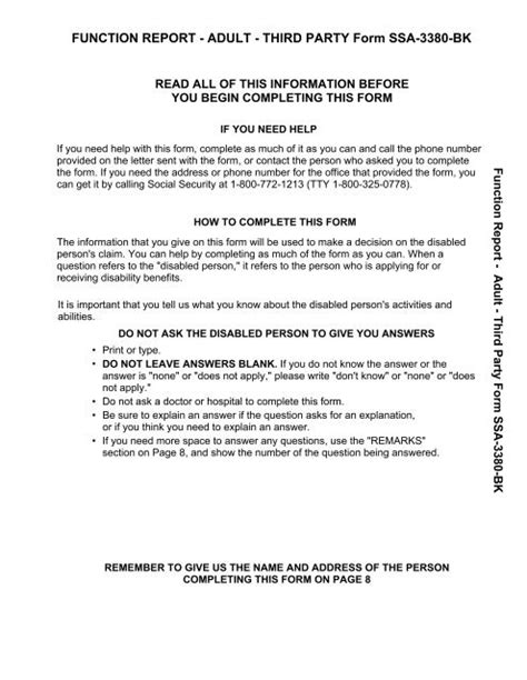 Image result for Example Answers for Adult Function Report