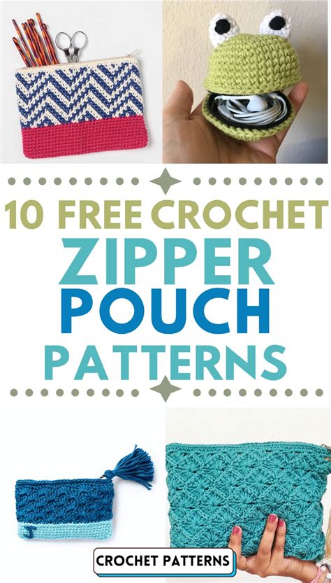 13 Free Crochet Zipper Pouch Patterns