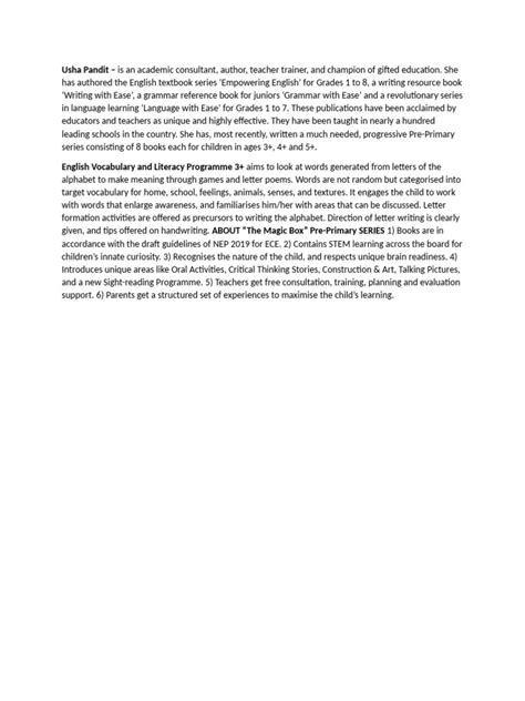 Image result for Descriptive Writing Examples Usha Pandit